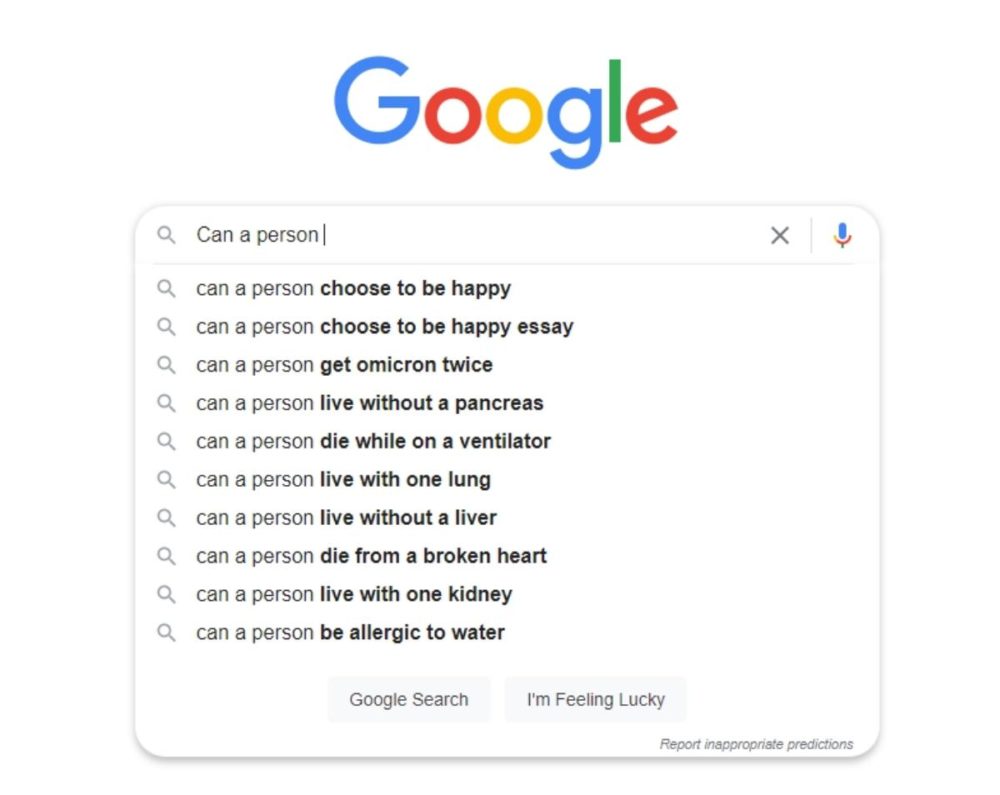 Hilarious Google Autocomplete Fails - BetterBe