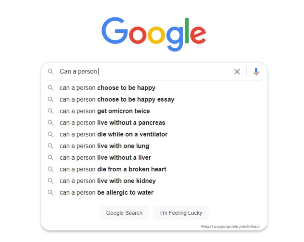 Hilarious Google Autocomplete Fails - BetterBe